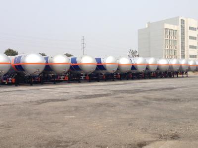 China 56000L 3 Axles Petroleum Gas LPG Tank Trailer With ADR / ASME Standard for sale