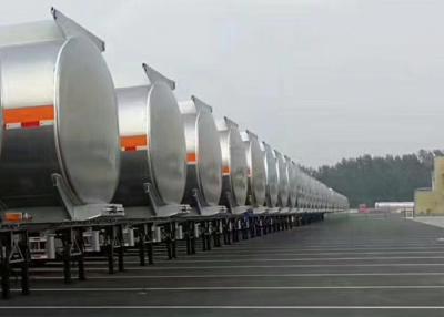 China Tri Axle Carbon Steel Tanker Trailer , Oil And Diesel Fuel Tank Trailer 40000L for sale