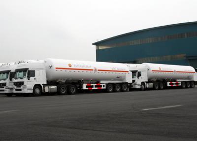 China 52600L LNG Tank Truck Trailer Tri Axles For Liquid Natural Gas Transport for sale