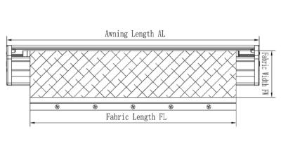 China Self-Propelled/Trailer Rvs Fabric Soa2 Sliding out Awning for RV Truck Camper Motorhomes DIY for sale