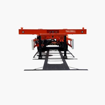 China Fuwa Axle Skeletal Semi Trailer For Light Container Delivery for sale