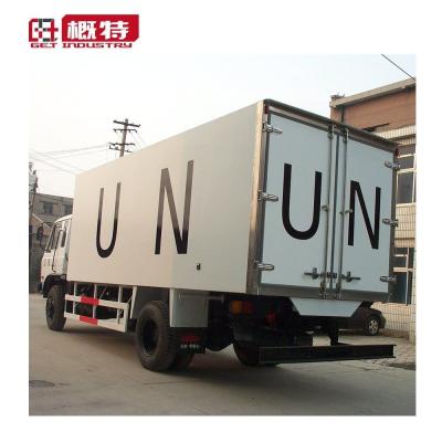 中国 6360X2400X2510 冷蔵庫 トラック ボックス ボディ 38 スクエア 販売のため