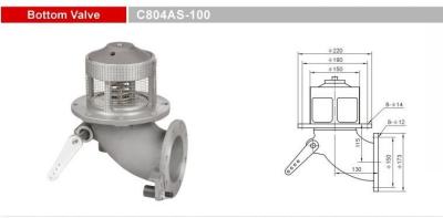 China C804as-100 Bottom Emergency Shut Tank Truck Safety Valves for sale