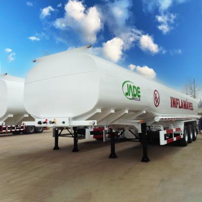 China 42000L 4 Compartments Super Single Tire Fuel Tank Truck Semi Trailer with BPW Axle 12t and Air Bag Spring Suspension for Tanzania Road Limitation for sale