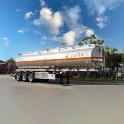 China 3 Axles 42000L 28t Insulated Carbon Steel Tanker Semi Trailer with BPW Axle 12t and Mechinical Suspension for Crude Oil Bitumen for sale