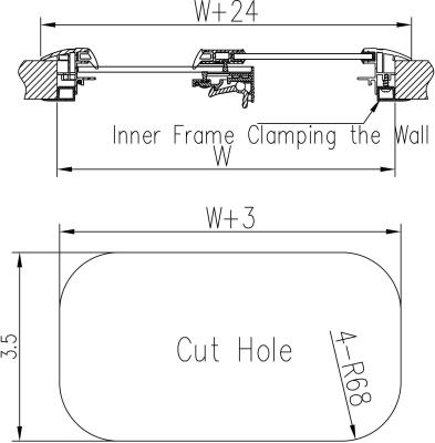 China Self-Propelled/Trailer Rvs Ws20f1 Sliding Window for RV Truck Camper Motorhomes DIY for sale