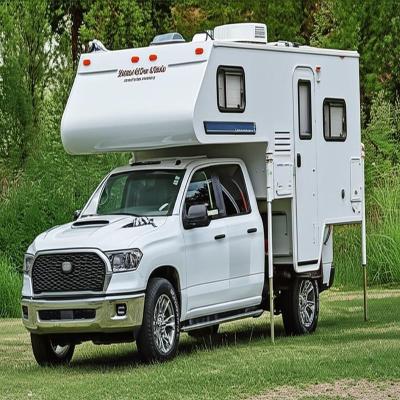 中国 20〜40ガロンの貯水容量と8フィートの貨物ボックスの内部積載制限を備えたピックアップトラックキャンパーモーターホーム 販売のため