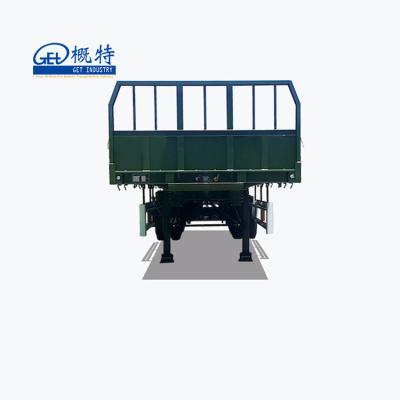 China 40ft 3 Axles 45T Stake Side Platform and container truck Semi trailer for sale