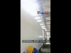 Insulated GRP Sandwich Refrigerated Truck Trailer 2 Axles 40 Foot For Food Fruits