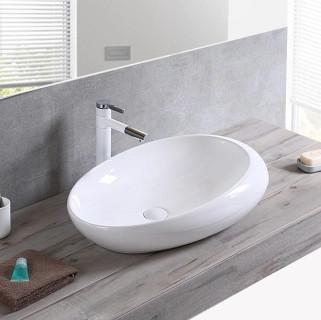 China Bathroom ceramic 2018 special table mounted white color popular sale high quality wash new art sink for sale for sale