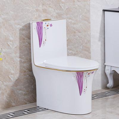 China Hotel bathroom water saving simple design colorful chinese ceramic easy clean new good sale color one piece wc toilet for sale