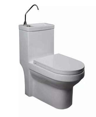 China Wholesale ceramic bathroom new design economic one piece toilet with basin in one suit for sale