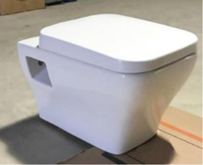 China Bathroom high quality white ceramic folding wall mounted square toilet sanitary wrae american standard for sale