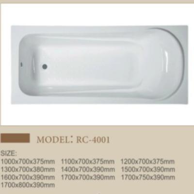 China China Acrylic material simple design bath tube for sale