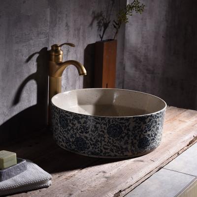 China Chinese manufacturers bathroom round shape ceramic wash basin with high quality for sale