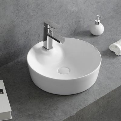 China china manufacture bathroom ceramic white sink new design wash basin one hole sinks for sale