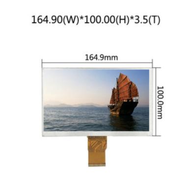 Китай 40 Pin FPC IPS модуль 800x480 Lcd Tft Lcd 7 дюймов показывает 200 Nits продается