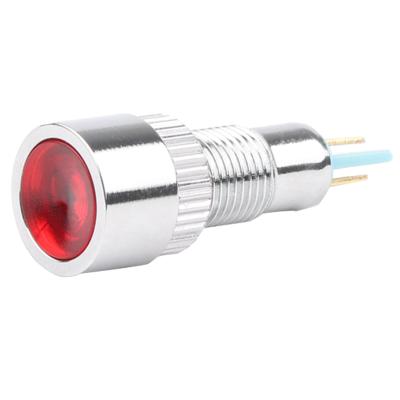 China 8mm Mini LED Indicator Lights Green/Blue/White for Equipment Pilot 6V12V24V36V48V110V220V 12V Equipment Indicator Lights for sale