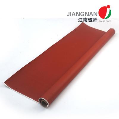 Cina Panno ad alta temperatura 0.4mm rosso del tessuto della tenda del fuoco della vetroresina per il sistema di controllo del tiro di costruzione in vendita