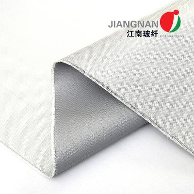 China 3732 0.45mm Grey PU Coated Fiberglass Fabric Cloth For Welding Blanket for sale