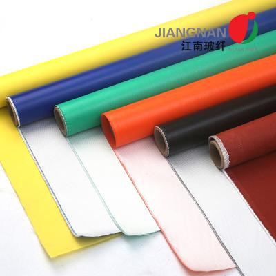 Cina fibra di vetro rivestita di silicone del panno della vetroresina impregnata silicone del raso di larghezza 0.45mm di 2m in vendita