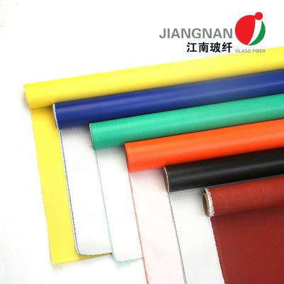 Cina fibra di vetro rivestita di silicone del panno della vetroresina impregnata silicone del raso di larghezza 0.45mm di 2m in vendita