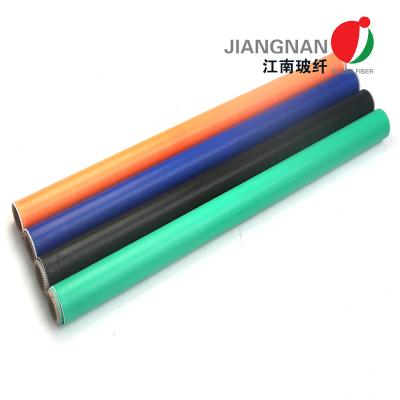 Cina 1 tessuto rivestito di silicone della vetroresina di Oz del lato 18 per la copertura del tubo dell'isolamento termico in vendita