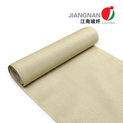 China Vermiculite Coated Fiberglass Cloth High Temperature Resistance Thermal Insulation Fabric for sale