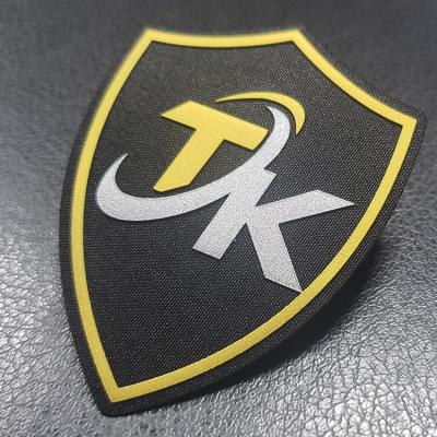 중국 패션 주문 인쇄 된 엠보스 패치 3D 컬러 TPU 라벨 의류 판매용