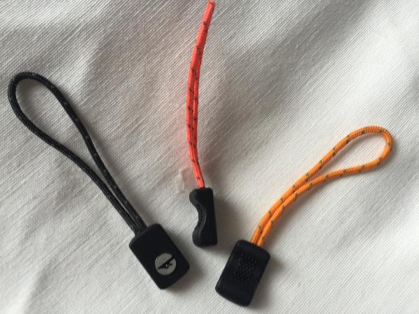 China Small Silver Logo Printed Rubber Zipper Puller For Boots Wide Application supplier