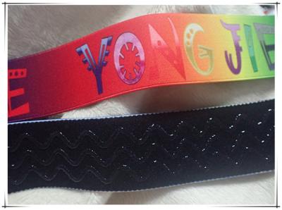 中国 30mm カスタムロゴ シリコンゴムストライプ / 滑りやすい弾性帯 販売のため