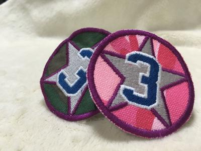 China Cool Uniform Label Custom Embroidered Patches Felt Patches For Clothing Flat Surface for sale