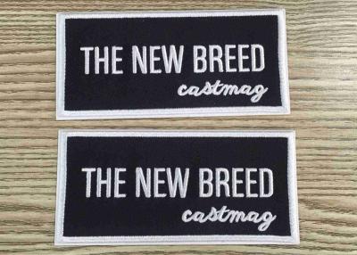 China Stick - On Custom Embroidered Patches And Badges Self Adhesive Label For Bag / Shoes for sale