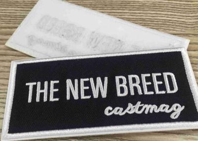 China Stick - On Custom Embroidered Patches And Badges Self Adhesive Label For Bag / Shoes for sale