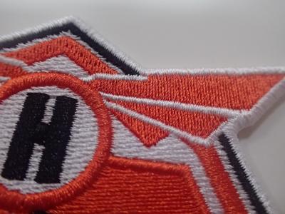 Cina Forma semicircolare Patch ricamati su misura Base di taglio laser Finitura in vendita