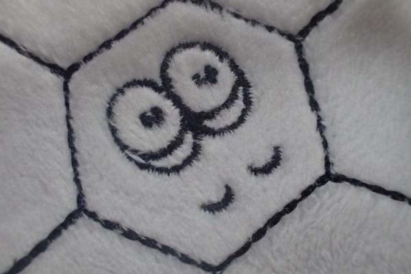 Quality Cartoon Football Laser cut Custom Embroidered Badges for sale