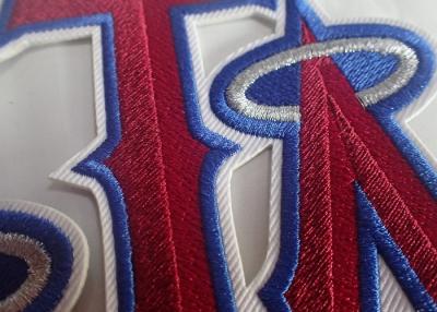 China Textile Sew On Woven Clothing Custom Embroidered Patches for sale