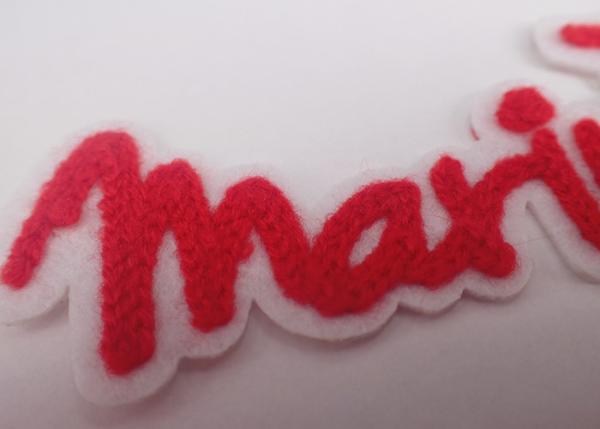 Quality Custom Towel Embroidery Chenille Cartoon Iron On Logo Patches for sale