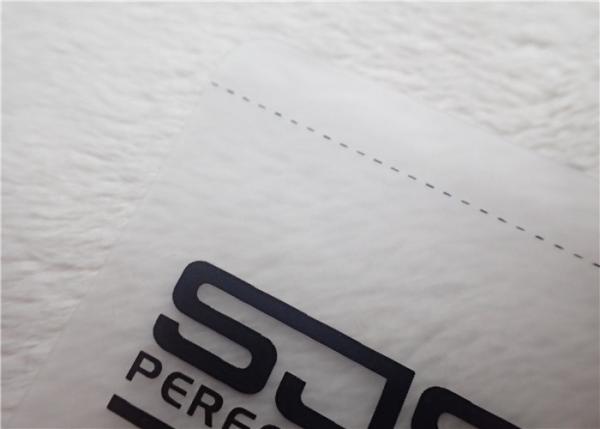 Quality Dumb Face Scrub Transparent TPU Rubber Logo Patches With Rounded Corners for sale