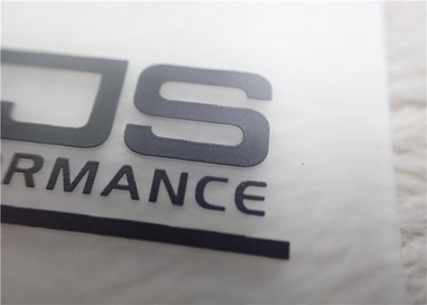 Quality Dumb Face Scrub Transparent TPU Rubber Logo Patches With Rounded Corners for sale
