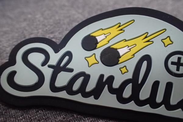 Quality Eco - Friendly Stick On Handmade Rubber Logo Patches for sale