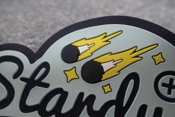Quality Eco - Friendly Stick On Handmade Rubber Logo Patches for sale
