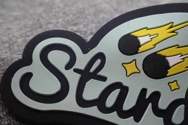 Quality Eco - Friendly Stick On Handmade Rubber Logo Patches for sale