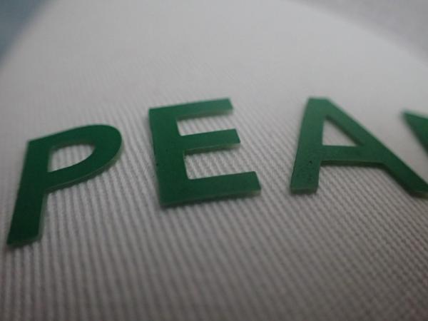 Quality Hot - Glue Backing 3D Logo Screen Printing Label / Custom Printed Patches for sale
