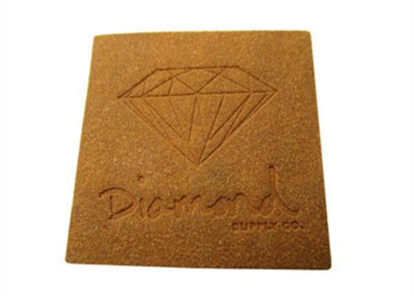 Quality Cool Embossed Leather Patches Custom Leather Name Tags For Flight Jackets for sale