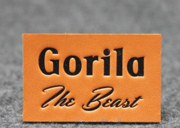 Quality Durable Adhesive Jeans Leather Patch Labels , Custom Leather Shoulder Patches for sale
