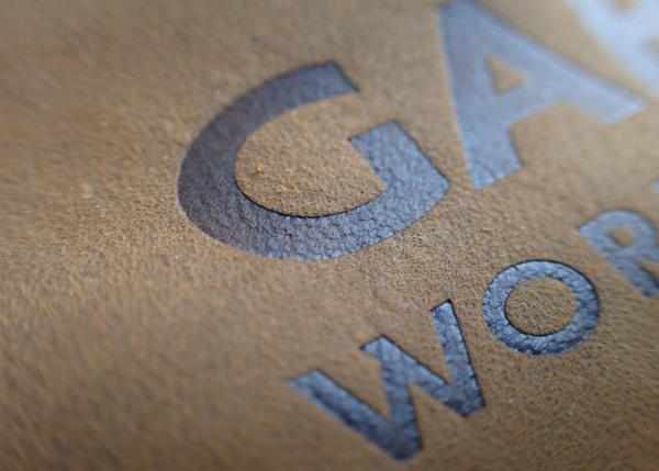 Quality Custom Embossed Leather Patches Brand Name Tan Color Genuines For Jeans for sale