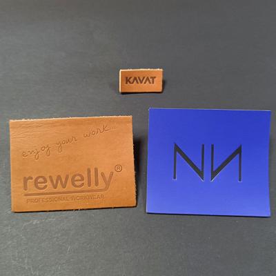 Cina Etichette in pelle finta in intaglio per jeans denim in vendita