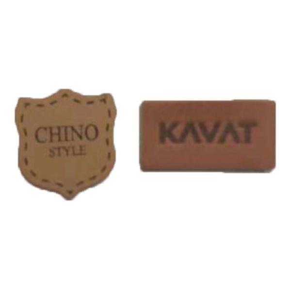 Quality Cowboy Clothing Logo Badges Heat Press Emboss Genuine Leather Patches For Jeans for sale