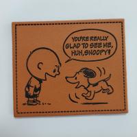 China PU Embossed / Metal Leather Patch Label Customized For Clothes Garment for sale